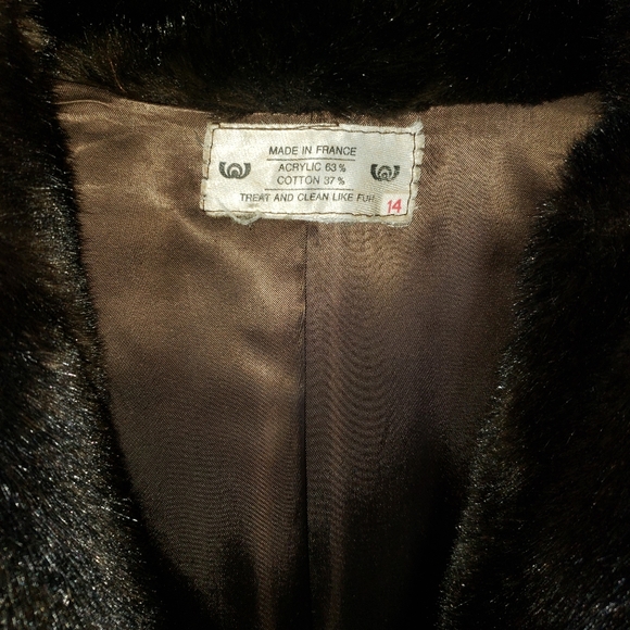 see label | Jackets & Coats | Vintage Faux Fur Coat | Poshmark